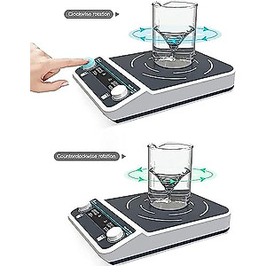 XENITE Large-Capacity Magnetic Stirrer, Button Knob Control, 10L/15L/20L/50L Forward and Reverse Stirring, 24-Hour Timing, Brushless Motor,15L
