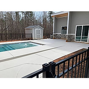 Cool Decking Pool Deck Paint For Coating - Waterproof Concrete Paint that Repairs, Seals, and Cools Your Surfaces - Covers 150 Square Feet