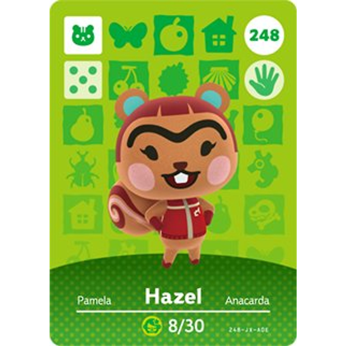Hazel - Nintendo Animal Crossing Happy Home Designer Amiibo Card - 248