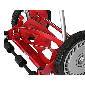 Great States 304-14 14-Inch 5-Blade Push Reel Lawn Mower, Red