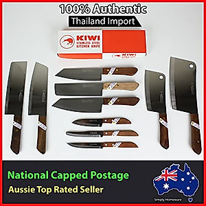 Kiwi Knife Kitchen Cut Sharp Blade Cookware Stainless Steel Size (8 Inches) No.288,Brown