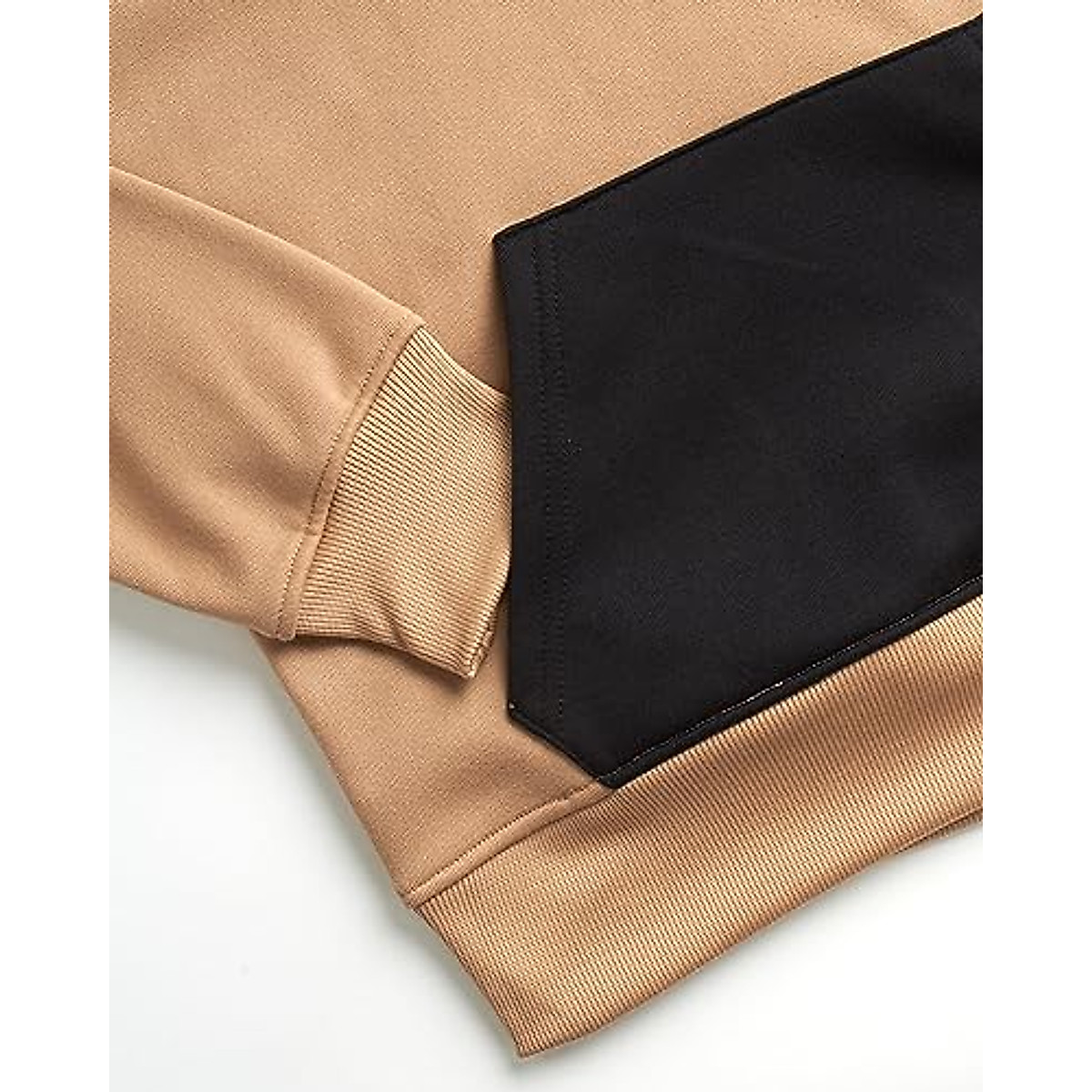 Fila Boys' Sweatsuit Set - 2 Piece Active Hoodie Sweatshirt and Jogger Sweatpants - Performance Activewear Set for Boys, 8-12, Size 12, Tan