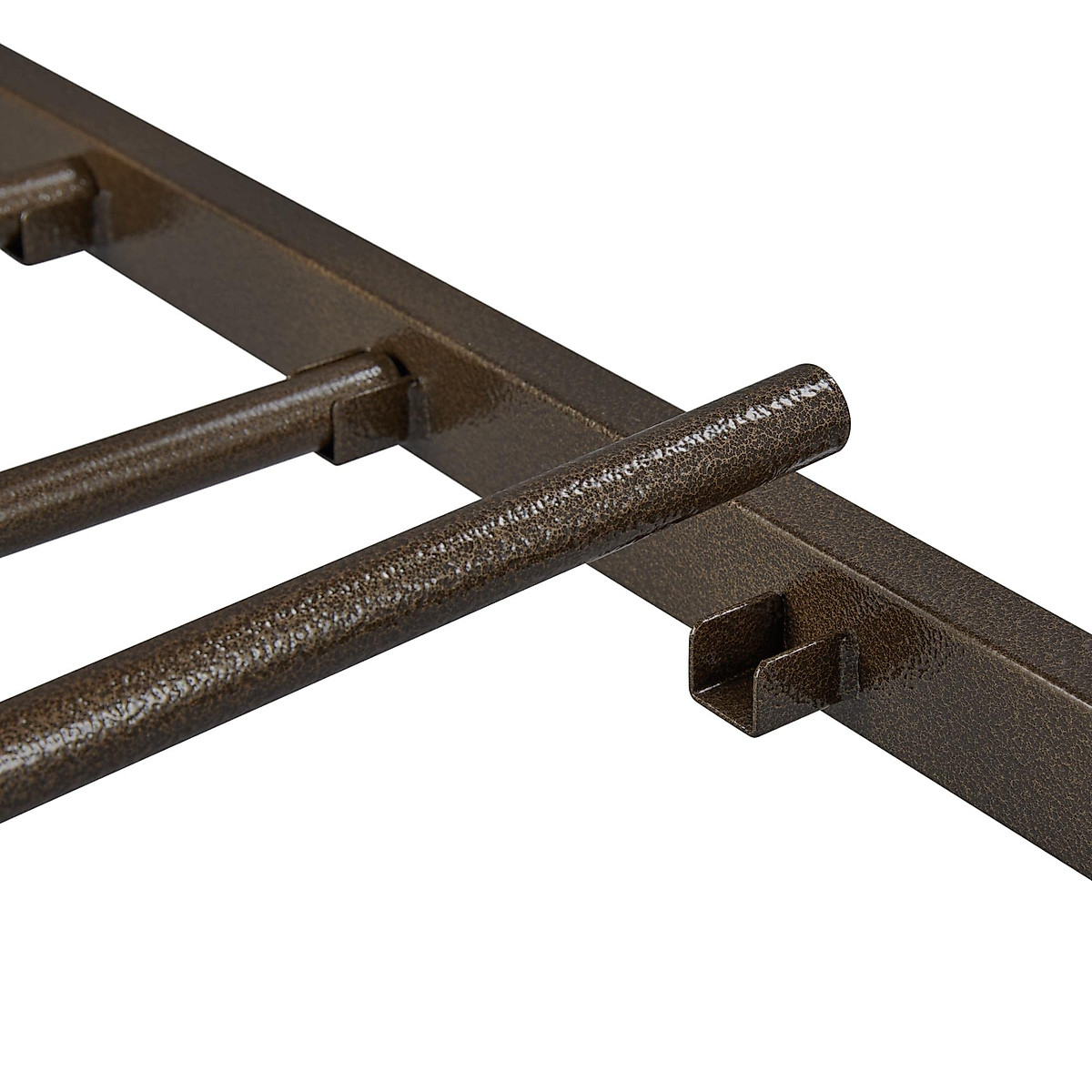 Topeakmart Queen Size Victorian Style Metal Bed Frame with Headboard/Mattress Foundation/No Box Spring Needed/Under Bed Storage/Strong Slat Support Bronze