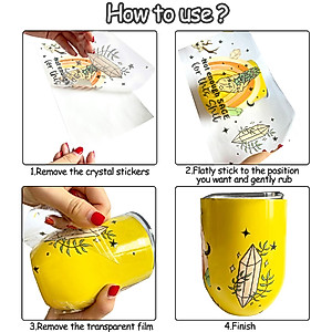 UV DTF Cup Wrap Transfer Stickers for Glass, 8 Sheet Halloween Cartoon Rub on Transfers for Crafting, UV DTF Transfer Waterproof Sticker for Glass Cups Furniture Craft Wood DIY Crafts (Cartoon)