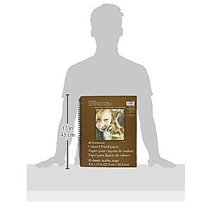 Strathmore Colored Pencil Spiral Paper Pad 9"X12"-30 Sheets -62477900