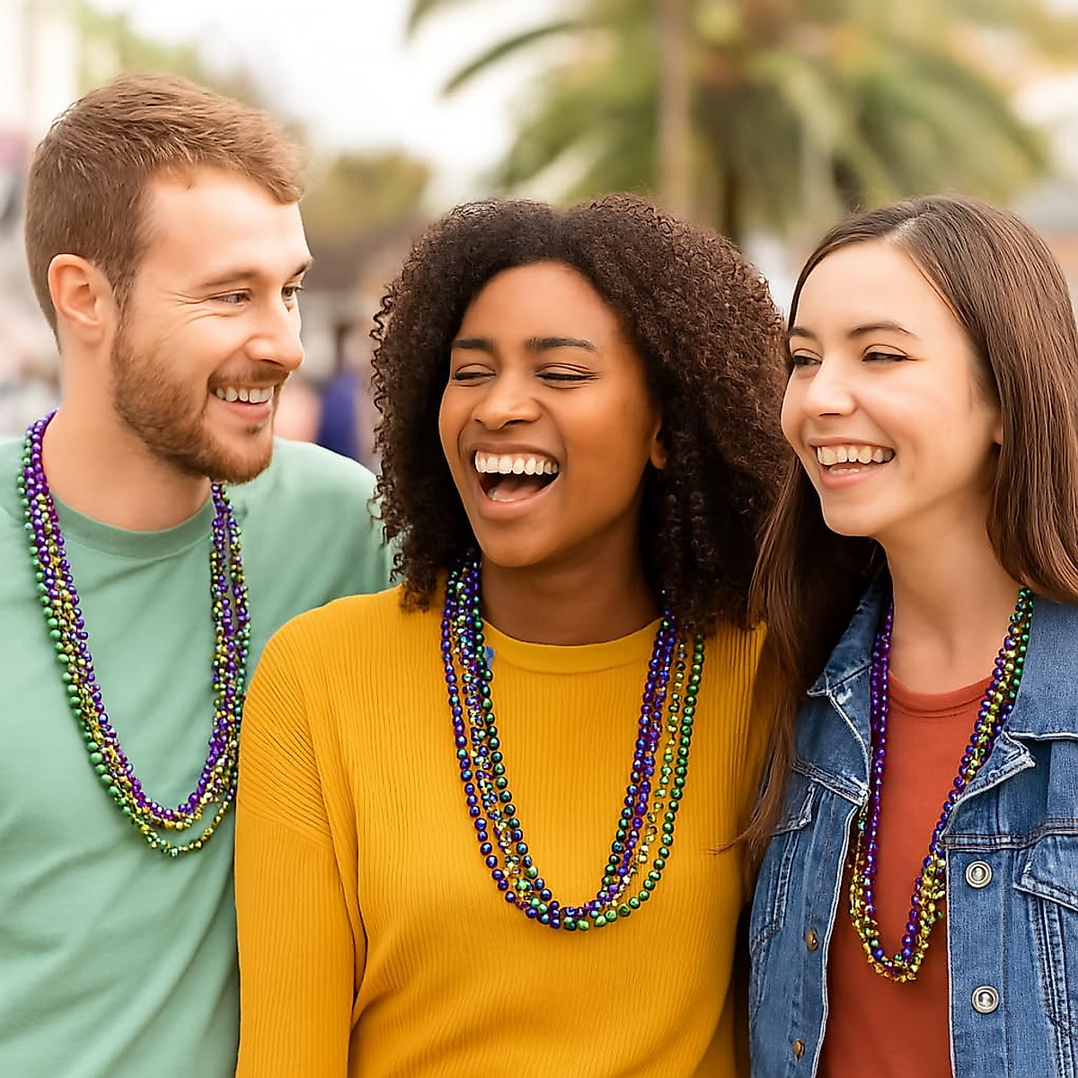 Mardi Gras Beads (144 Pieces) by Oojami