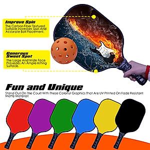 iPrint Personalized Custom Pickleballs Paddles Design Your Own, Pickleballs Paddles Customized Photo Text Pickleballs Rackets, White