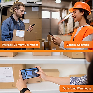 SOLUX PDA Handheld Android Barcode Scanner with Rugged Case and Hand Strap -1D/2D/QR Inventory Scanner - Bluetooth, GPS, GSM, Rugged and Wi-Fi 6 - Enabled Handheld Terminal - 5.5" Full Screen