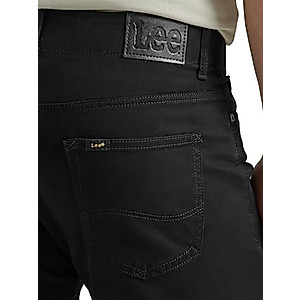 Lee Men's Extreme Motion Slim Straight Jean Black 32W x 34L