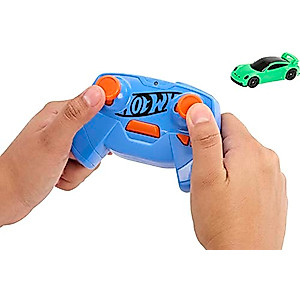 Hot Wheels 1:64 Scale RC Toy Car, Remote-Control Porsche 911 for On & Off Track Racing with USB Cable for Recharging