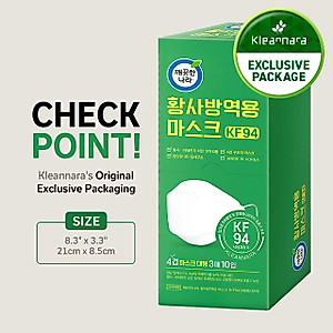 [30Masks] [KLEANNARA] KF94 Face Mask 4 Layer Premium 3D Design Face Safety Masks for Adult(White). Breathable Protective Masks Block 94% Dust. Made in KOREA [3Pcs/Pack - 10Packs]…