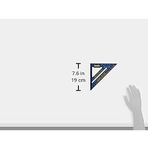 IRWIN Tools Rafter Square, Hi-Contrast Aluminum, Blue , 7-Inch (1794463)