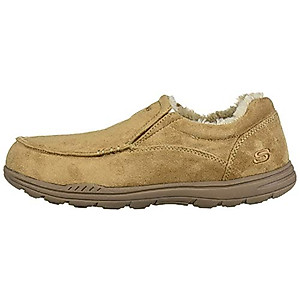 Skechers Men's 66445 Expected X Slipper, Tan, 11 Medium US