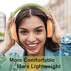 LOBKIN Wireless Bluetooth Headphones, Over-Ear Headphones with Built-in HD Mic,40H Playtime, Foldable Wireless and Wired Stereo Headphones for Gym/PC/Home
