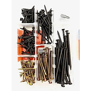Grip Rite Prime Guard MPCDWS All Purpose Assorted Screw Pack with Free Number-2 Phillips Bit, 180-Piece