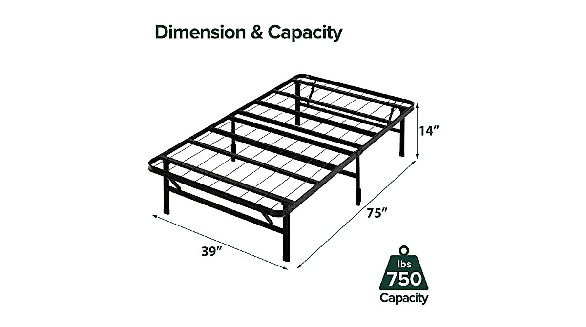 ZINUS SmartBase: Tool-Free Assembly Bed Frame for Twin