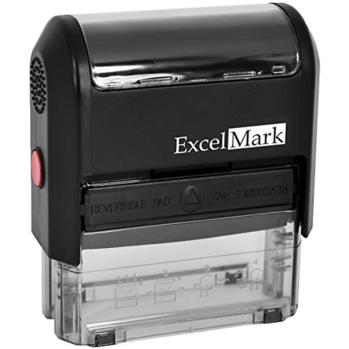 ExcelMark Return to Sender NOT at This Address Self Inking Rubber Stamp - Red Ink (A2359) - Large Size (Stamp Plus 5cc Refill Ink)