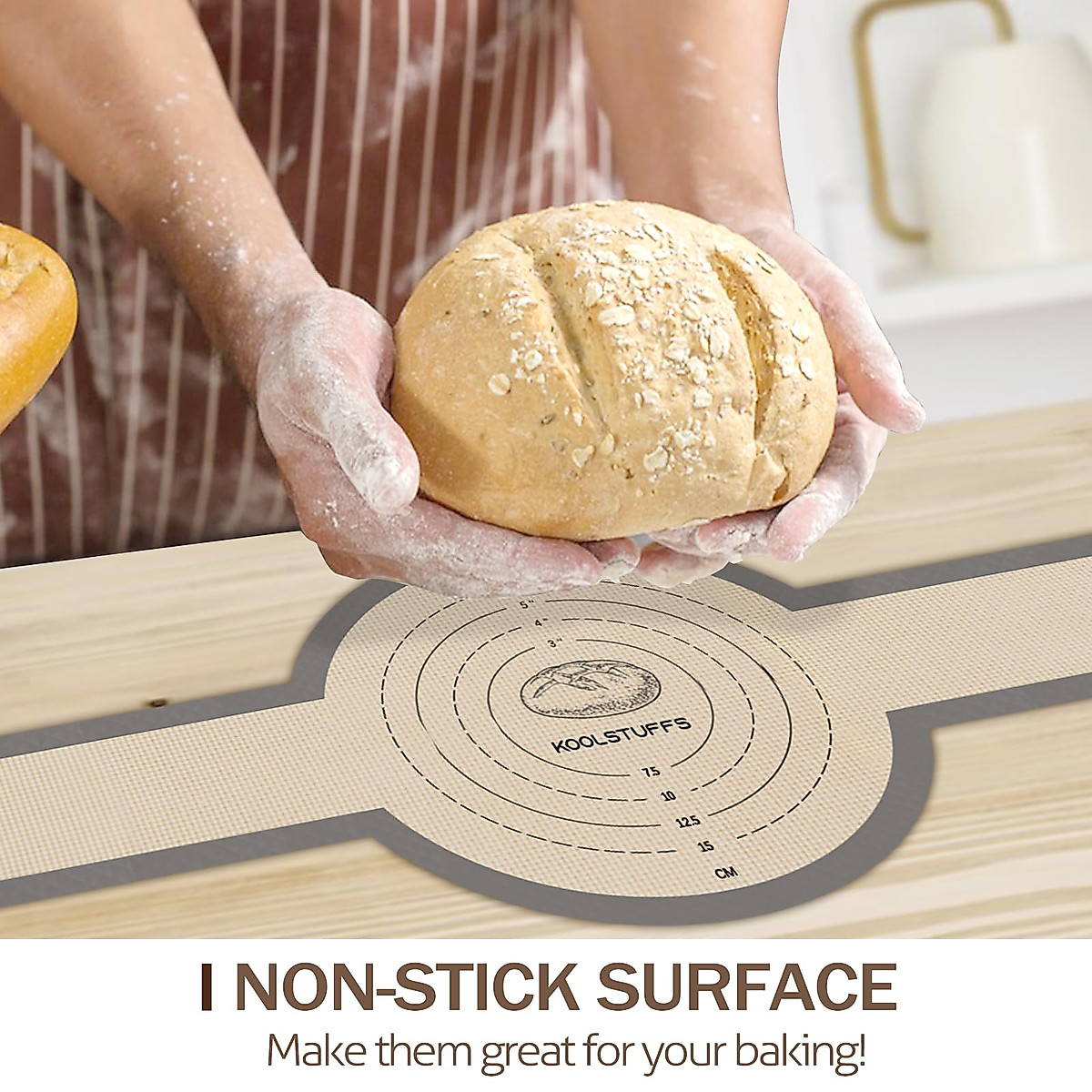 Silicone Bread Sling for Dutch Oven, 2 PCS Non-Stick & Easy Clean Reusable Silicone Bread Baking Mat with Long Handles, Easy to Transfer Sourdough Bread