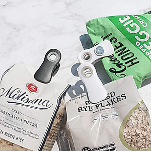 Hasanni Magnetic Clips - Food Clips, Chip Clips, Bag Clips for Food Storage with Air Tight Seal Grip for Bread Bags, Snack Bags and Food Bags( Pack of 10, Candy Colors)