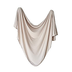 Marlowe & Co Premium Knit Viscose from Bamboo Swaddle Blanket, 47in x 47in (Natural)