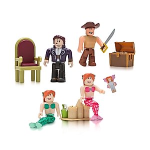 Roblox Celebrity Collection - Neverland Lagoon Four Figure Pack [Includes Exclusive Virtual Item]
