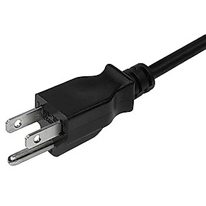 6 Feet (2 Meters) 14AWG Heavy Duty 3 Prong Monitor (Universal Power Cord) Computer Power Cord 6ft (2M) 3 Conductor (IEC320 C13 to NEMA 5-15P) 15 Amp AC Power Cable CNE593692