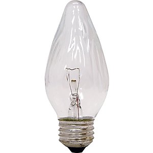 G E LIGHTING #22756 GE2PK 25W CLR Fan Bulb