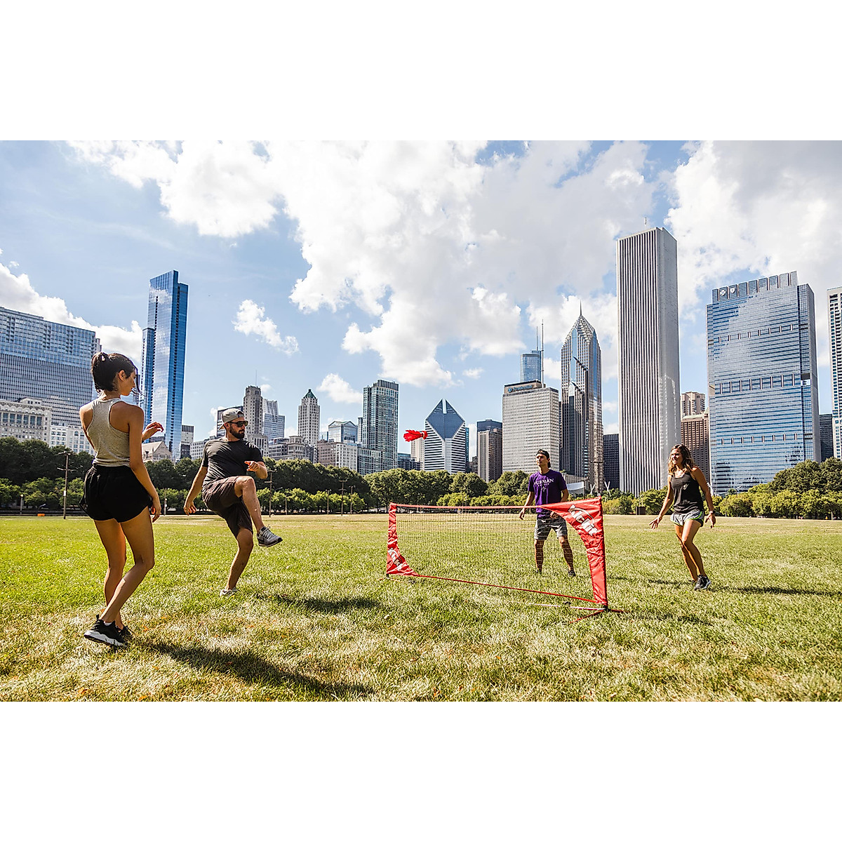 Kickit | The Original Birdie Soccer Trainer | Play Outdoors, Indoors or Backyard, Beach or Tailgate (Blue)