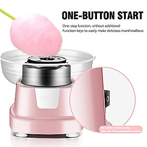 WLL-DP Mini Cotton Candy Machine, Portable Household Candy Floss Maker, for Birthday Festival Family Party Homemade Sweets Chic Gift