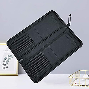 NUOBESTY Pencils Roll Canvas Brush Wrap Rollable Pouch Pen Art Paint Brush Holder Storage for Students Artist
