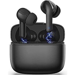 MOFRED Wireless Earbuds Bluetooth 5.0 Headphones with 30H Cycle Playtime Built-in Mic IPX6 Waterproof Headsets with Charging Case for in-Ear Buds Stereo Earphones for Android etc