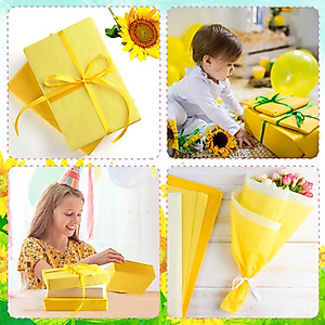 PLULON 60 Sheets Yellow Tissue Paper Bulk and PLULON 60 Sheets Brown Tissue Paper Bulks