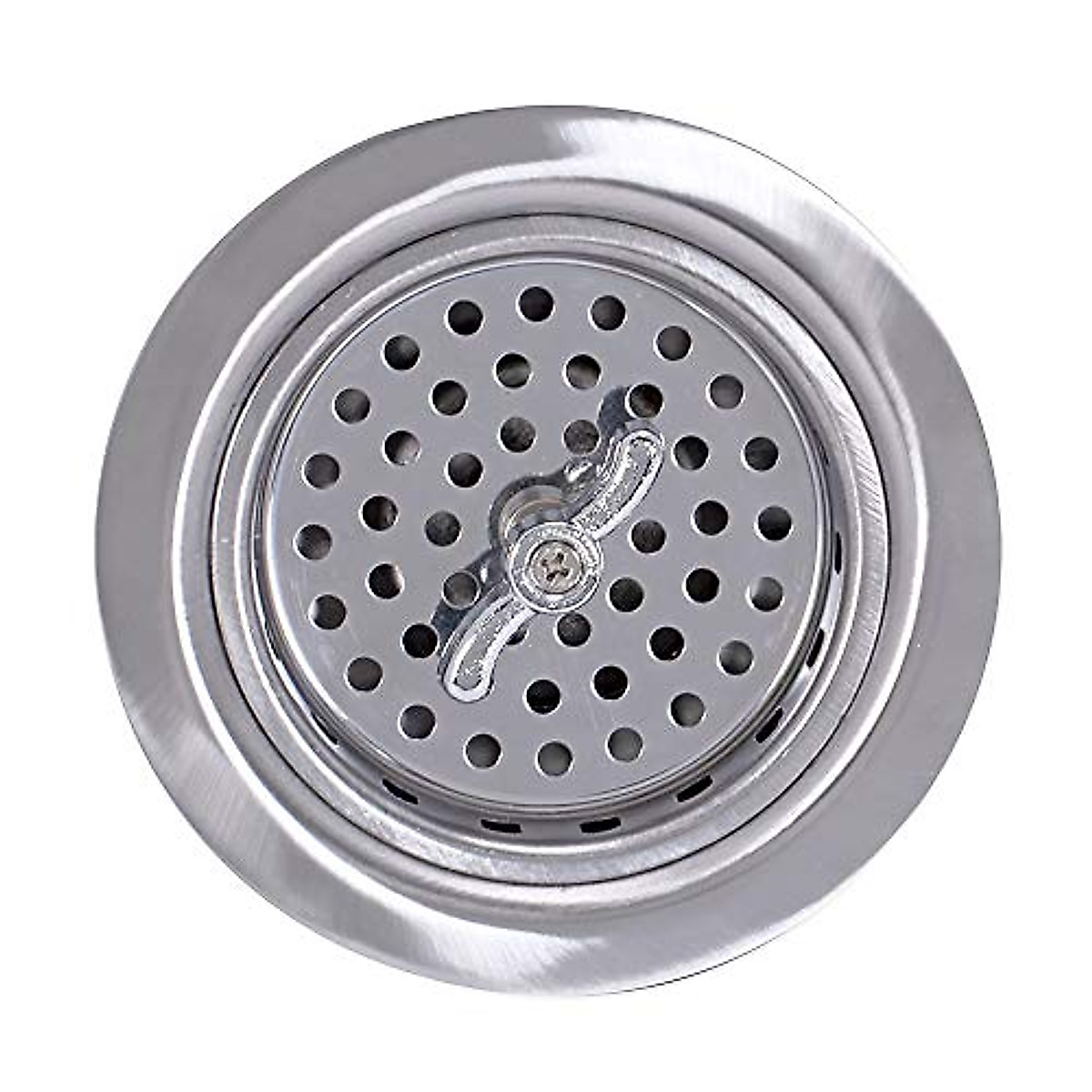 EZ-Flo Kitchen Sink Strainer with Die-Cast Slip Joint Nut, Spin and Seal, 3-1/2 Inch to 4 Inch Opening, Stainless Steel, 30009