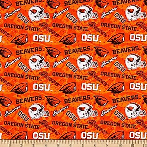 Sykel Enterprises NCAA- Oregon State 1178 Tone on Tone Orange/Black/white, Fabric by the Yard