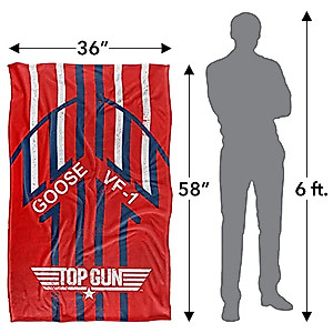 Top Gun Goose Silky Touch Super Soft Throw Blanket 36" x 58"