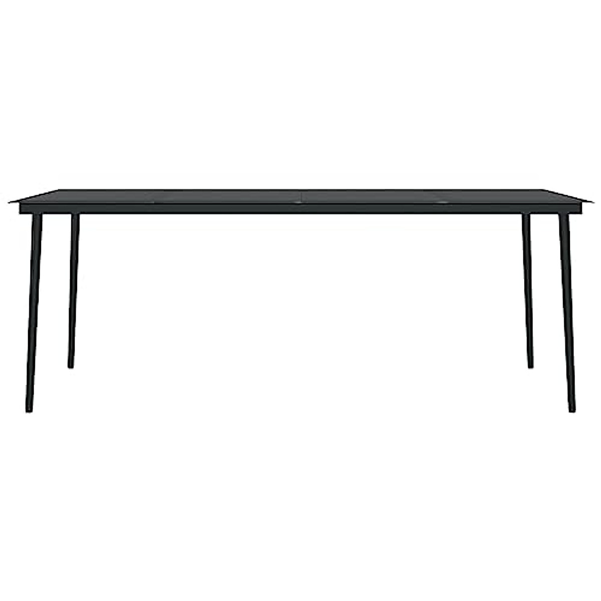 Camerina 7 Piece Patio Dining Set Outdoor Dining Table Set Patio Table and Chairs Set Outdoor Patio Dining Set Black 3099159