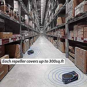 Glaobule Under Hood Animal Repeller Battery Operated Ultrasonic Rodent Repellent for Cars Indoor That Uses 2 C Batteries Bundle with Uses 3 AA Batteries