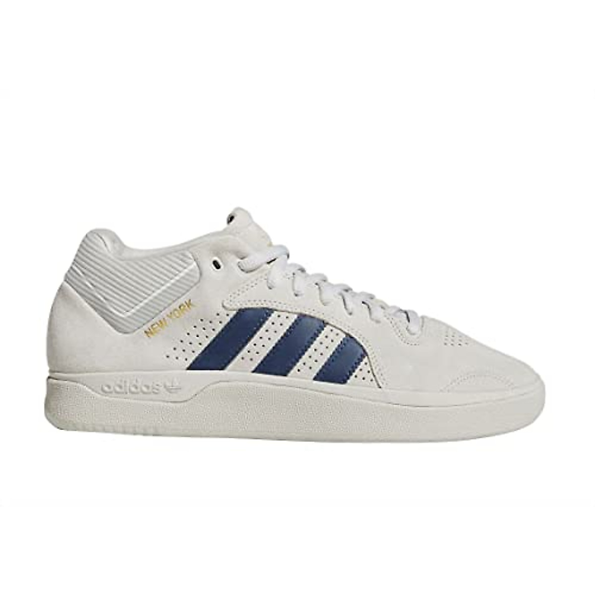 adidas Tyshawn Shoes - Grey/Collegiate Navy/White - 5.0