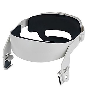 Tutuba Head Strap for Oculus Quest 2, Adjustable Halo Strap Silicone Face Cover Set for Enhance Head Balance and Reduce Face Pressure
