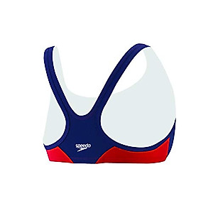 Speedo Women's Guard Swimsuit Sport Bra Top Endurance , Us Red, Medium