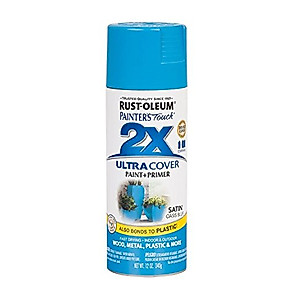Rust-Oleum Painters Touch 277991 12 Oz Satin Oasis Blue Ultra Cover 2x Satin Spray