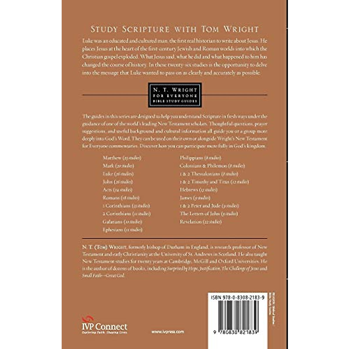 Luke (N. T. Wright for Everyone Bible Study Guides)