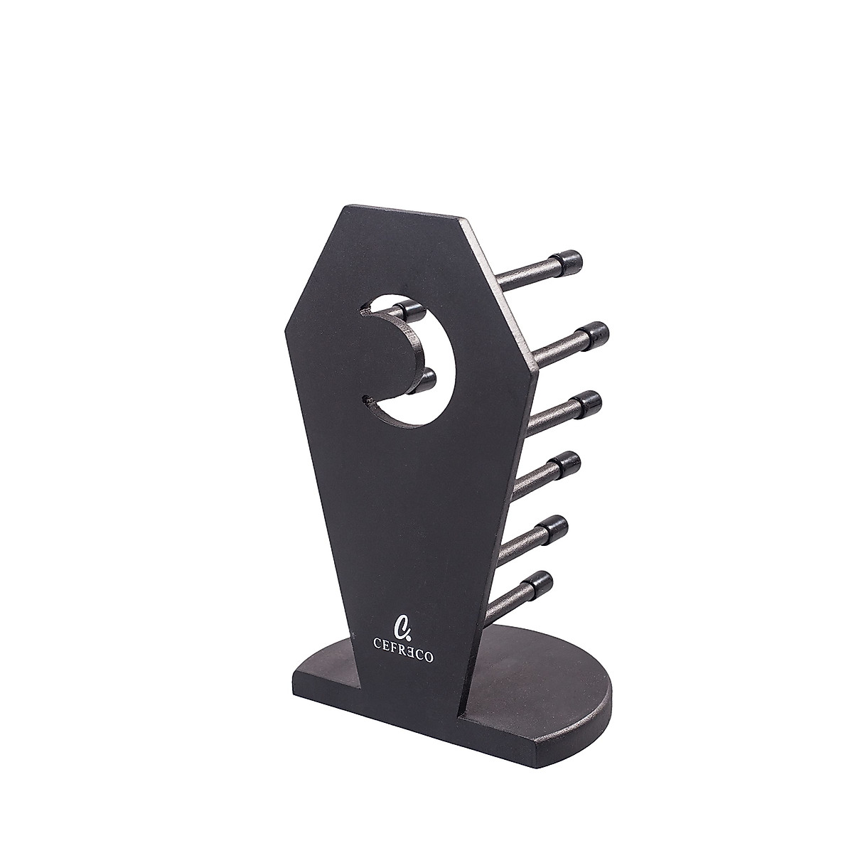 CEFRECO Coffin Eyeshadow Palette Organizer - Gothic Valentines Decor for Oddities and Curiosities - Coffin Decor Makeup Holder for Vanity - Goth Halloween Decor for Bathroom and Bedroom