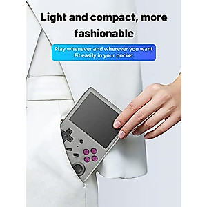 RG353VS Retro Video Handheld Game Console Linux System, 3.5 Inches IPS Screen 64G TF Card Preload 4450 Classic Games RK3566 64bit Gaming Console Compatible with Bluetooth 4.2 and WiFi