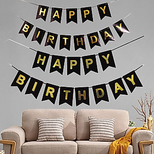 Birthday Party Decorations Happy Banner Balloons Decor for Boys Girls Men Women 36 Pieces