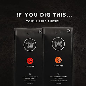 Three Sisters, Kicking Horse Coffee, Medium Roast, Ground, 10 oz - Certified Organic, Fairtrade, Kosher Coffee