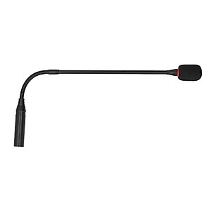 KIMISS Microphone, Podium Microphone 17.7in Flexible Noise Reduction Plug in Desktop Condenser Microphone with Power Indicator for Meeting Rooms