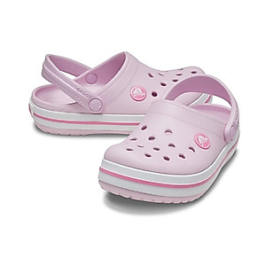 Crocs Unisex-Child Crocband Clogs (Little Kid/Big Kid), Ballerina Pink, 6 Big Kid