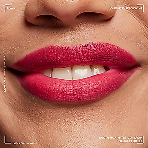 NYX PROFESSIONAL MAKEUP Smooth Whip Matte Lip Cream, Long Lasting, Moisturizing, Vegan Liquid Lipstick - Pillow Fight (Hot Fuschia)