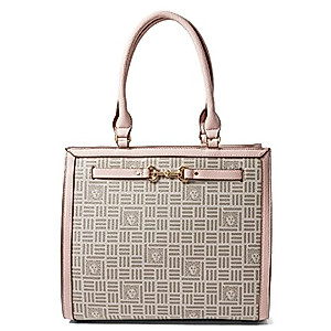 Anne Klein Logo Shopper Tote with Horsebit Light Pink One Size